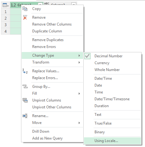 Changed Type step in Power Query | Excel City